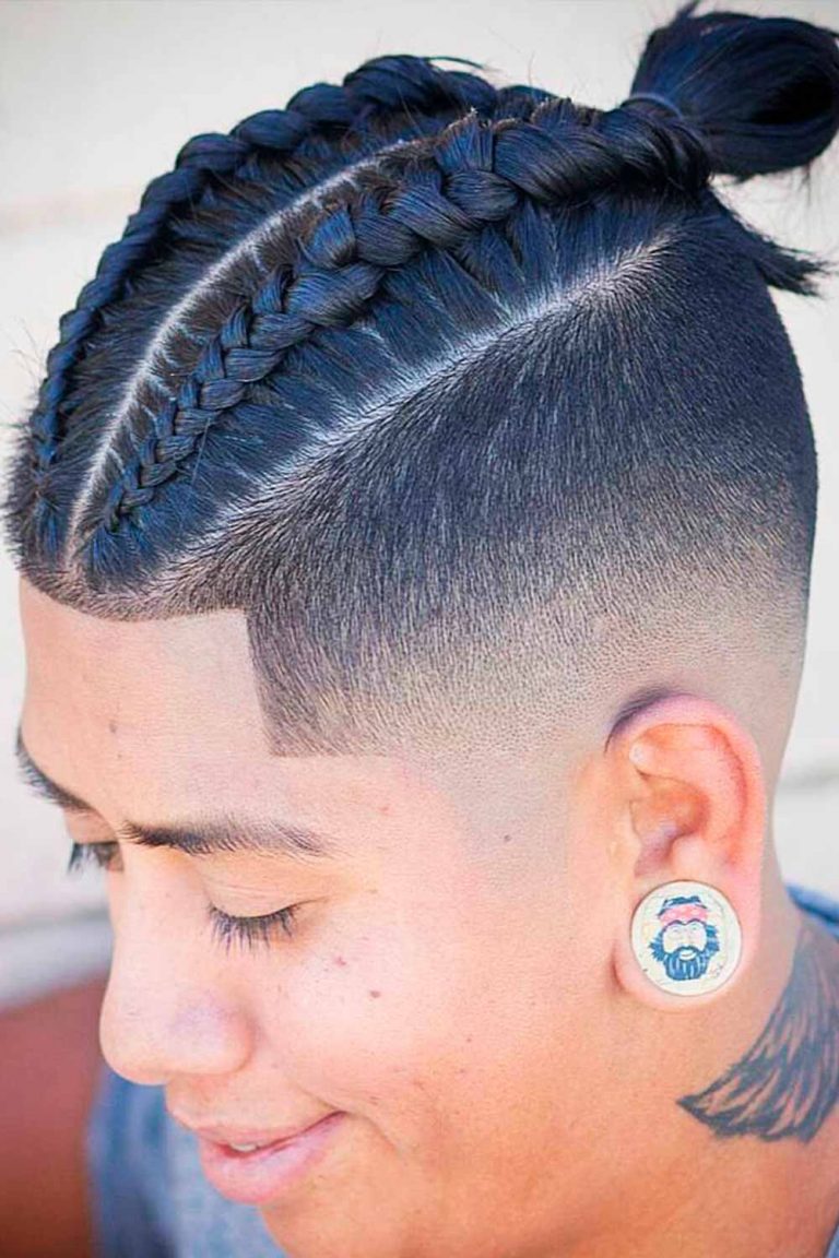 Man Bun Braids With The Best Photo Collection For 2022 - Mens Haircuts