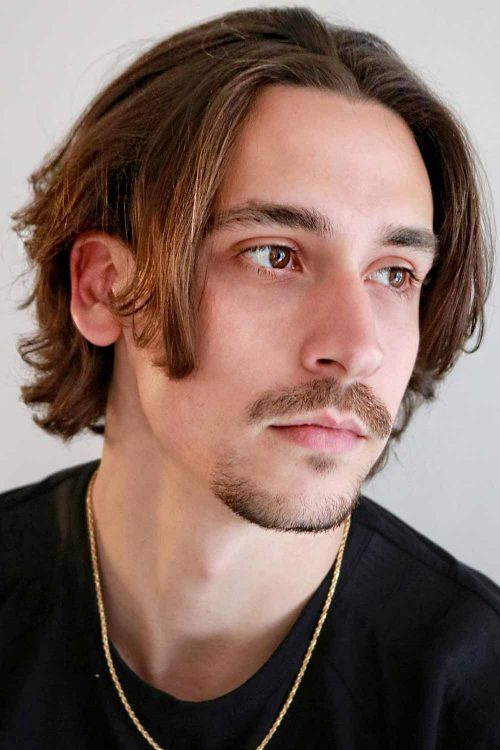 25 Middle Part Hairstyles For Men To Rock