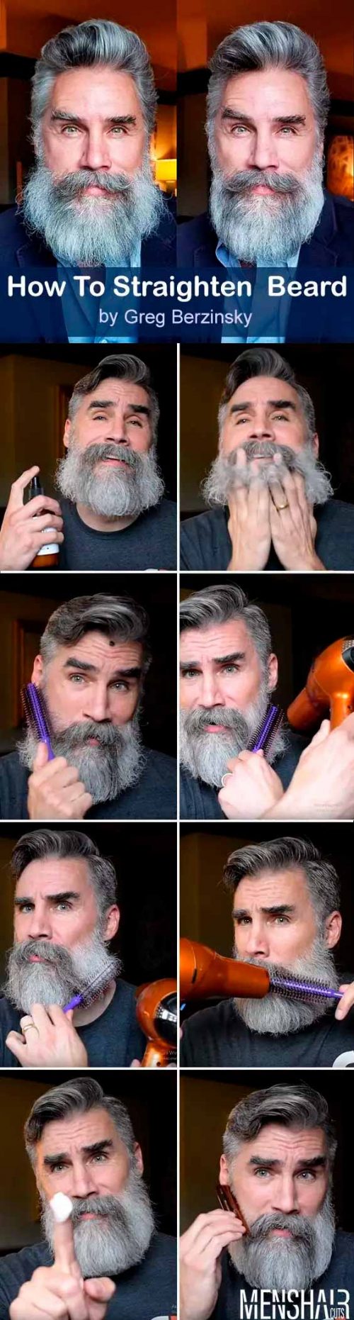Guide On To How To Straighten Beard At Home | MensHaircuts.com